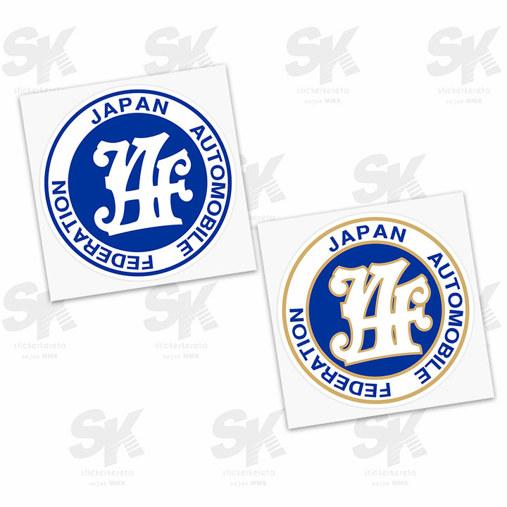 JAF Japan Automotive Federation JDM Car Sticker | Stiker Kereta JDM ...