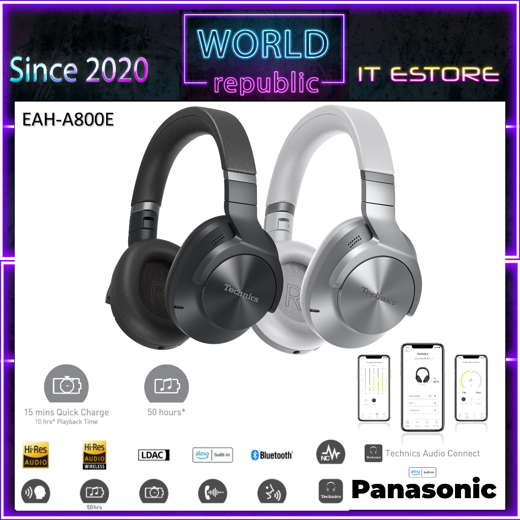 PanasonicTechnics EAH-A800E EAH-A800E-K EAH-A800E-S Wireless Headphones ...