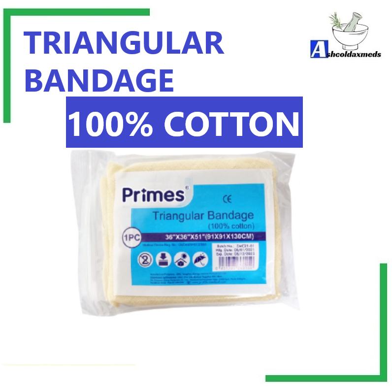 Triangular Bandage (Rapid Heal/Primes) Cotton 100% CE Export Quality ...