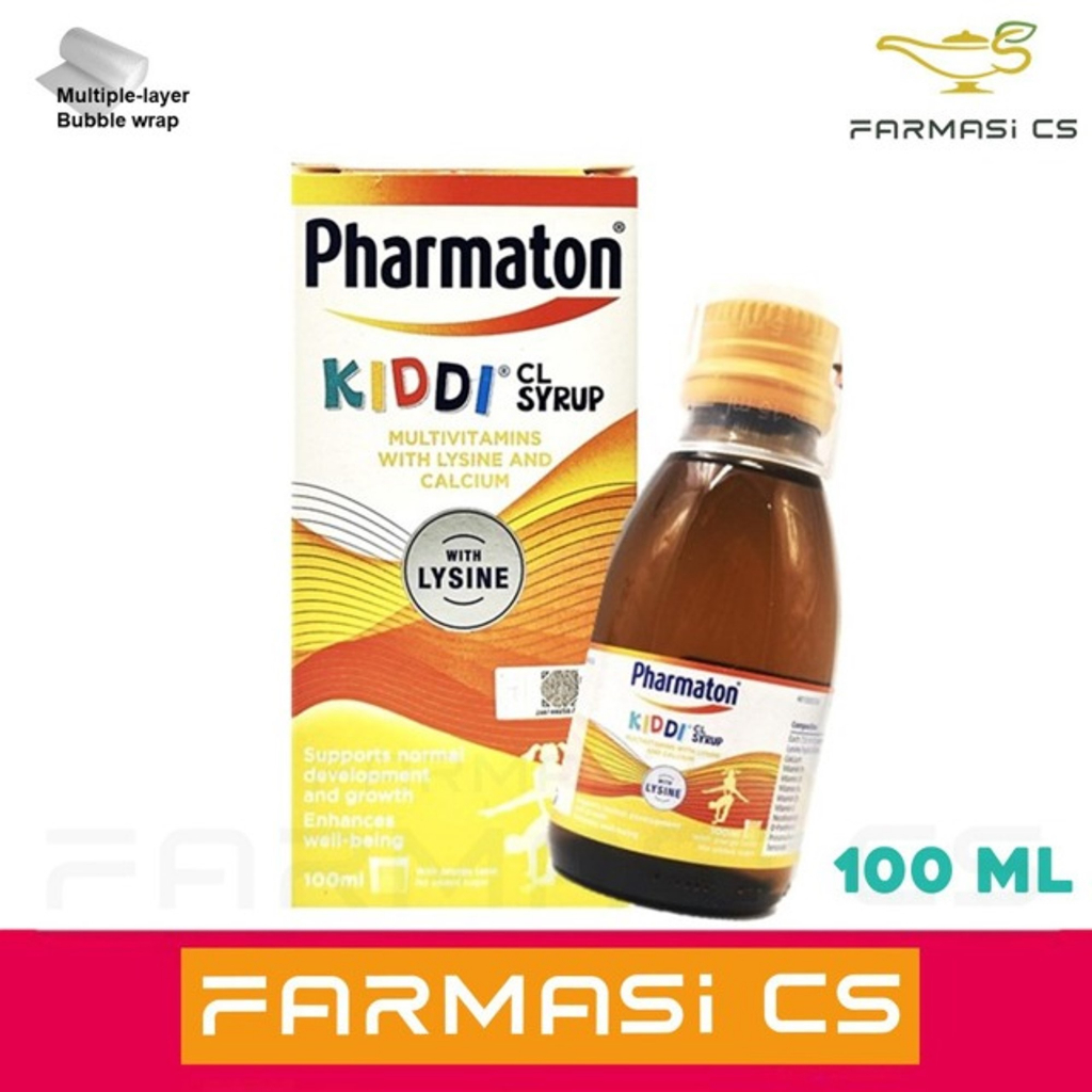 Pharmaton Kiddi CL Syrup 100ml EXP:02/2026 [ Multivitamin with Lysine ...