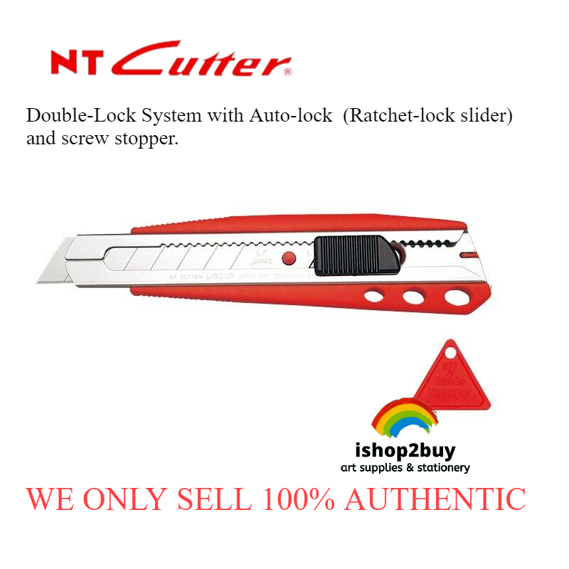 NT Cutter Heavy Duty Double Lock L Cutter L-500RP | Shopee Malaysia
