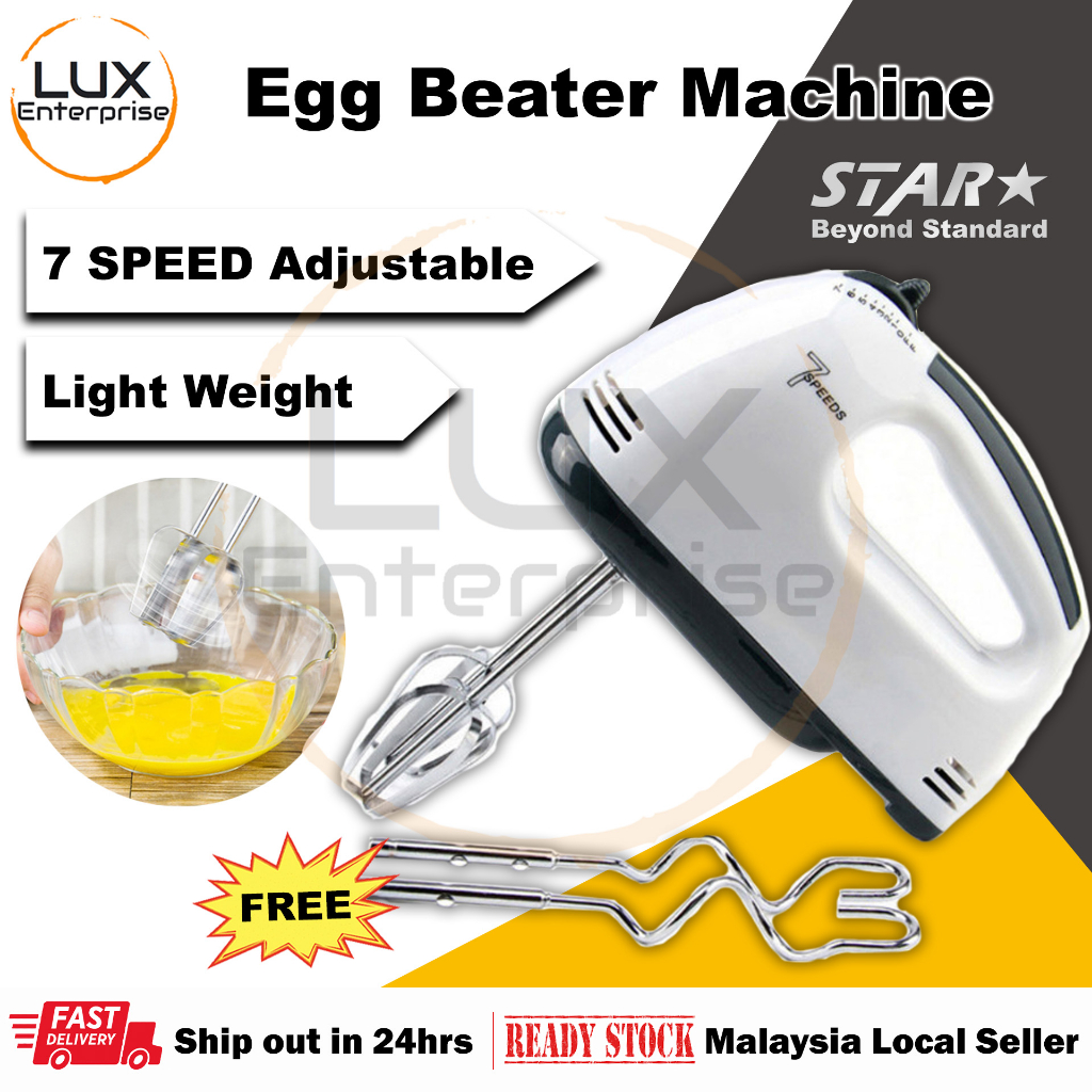 🔥READY STOCK🔥Ship out in 24Hr🔥 7speed Electric Hand Mixer Machine Egg ...