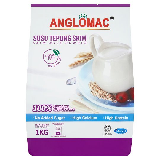 Anglomac Low Fat Skim Milk Powder, High Calcium & Protien Milk 1 kg ...
