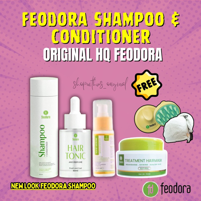 FEODORA SHAMPOO & CONDITIONER ORIGINAL HQ COMBO SET & FREE GIFTS ...
