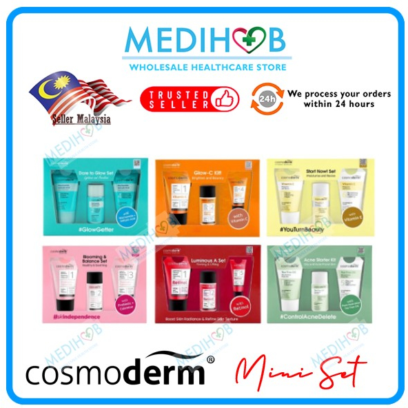 Cosmoderm Glow-C Mini Set / Travel Kit / Starter Kit / Trial kit - 1 ...