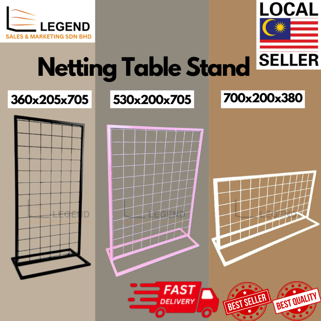 NETTING TABLE STAND ( SMALL, MEDIUM & LARGE )PRODUCT DISPLAY TABLE ...