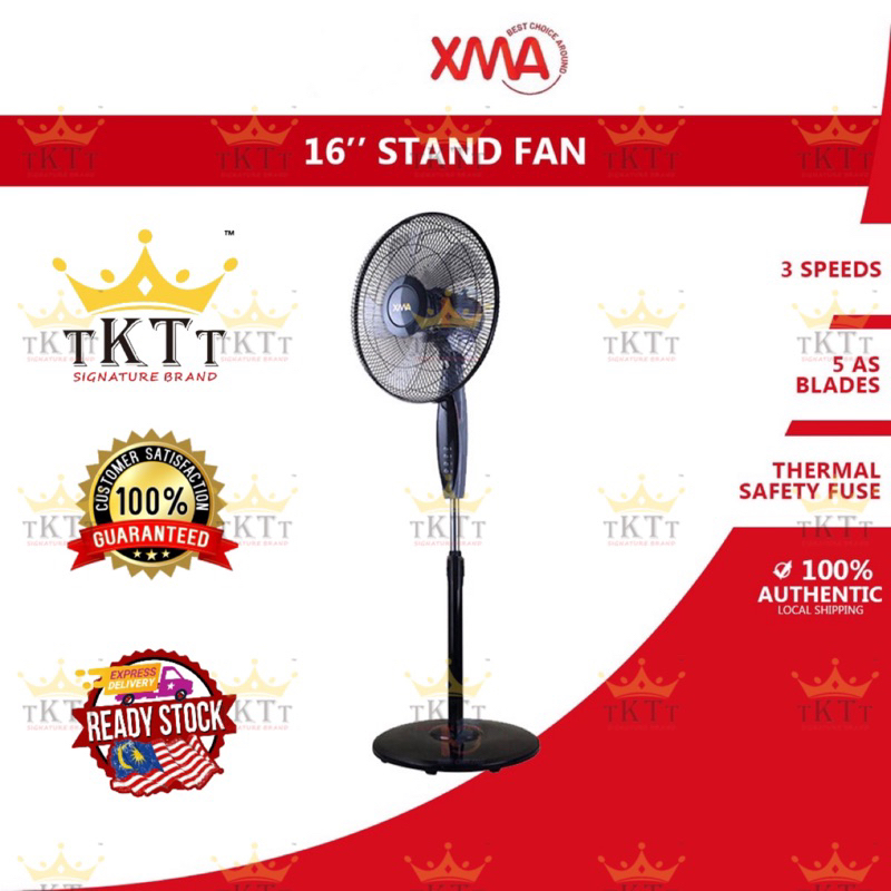TKTT XMA Stand Fan XMA-168SF 16" Inch Stand Fan Portable Stand Fan ...