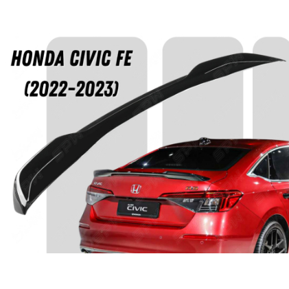 Honda Civic FE (2022-2024) RS Spoiler Rear Spoiler Lip ABS Rear Trunk ...