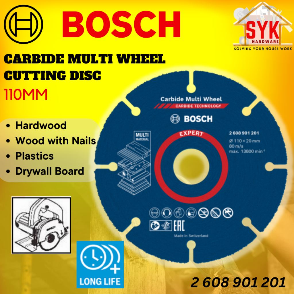 SYK Bosch Carbide Multi Wheel Cutting Disc 110mm Marble Cutter Disc ...