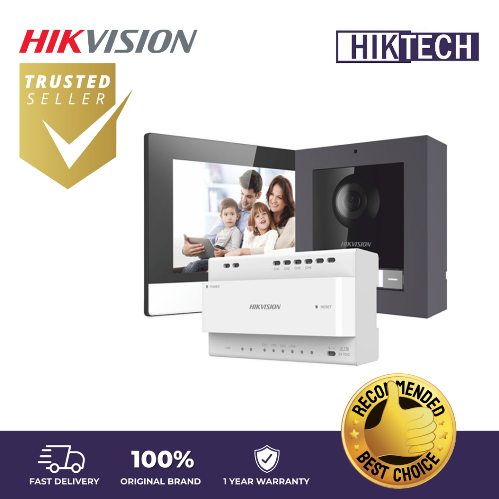 Hikvision DS-KIS702Y-P Video Intercom Two-Wire Bundle | Shopee Malaysia