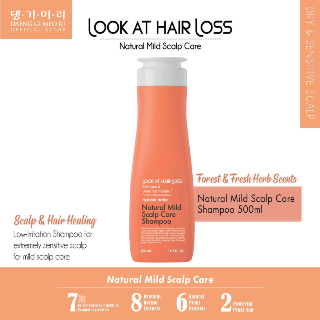 Look At Hair Loss Natural Mild Scalp Care Shampoo (500ml) | Shopee Malaysia