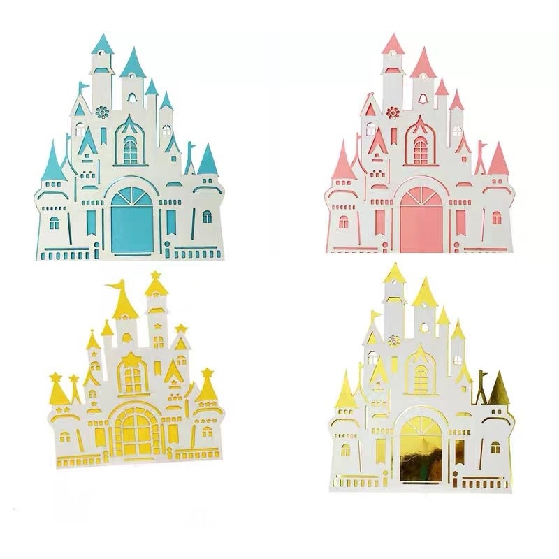 Castle Topper Cake Decoration 城堡插件 | Shopee Malaysia
