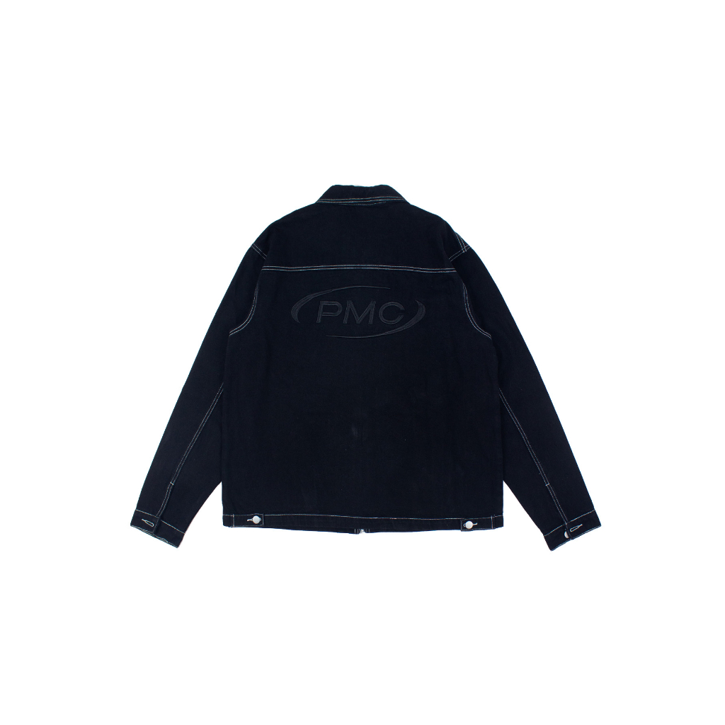 PMC Swift Logo Contrast Stitch Work Jacket Black | Shopee Malaysia
