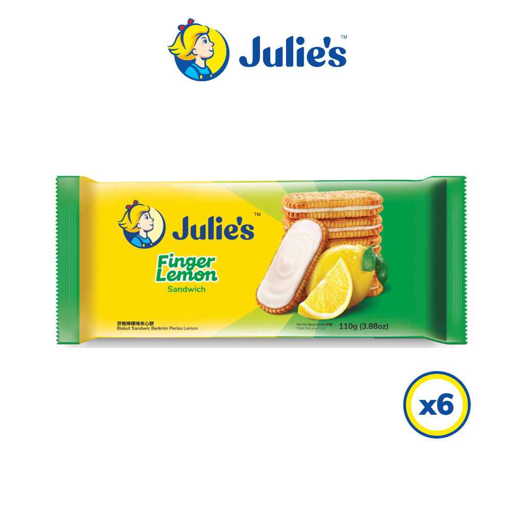 Julie's Finger Lemon Sandwich (110g x 6 Packs) | Shopee Malaysia