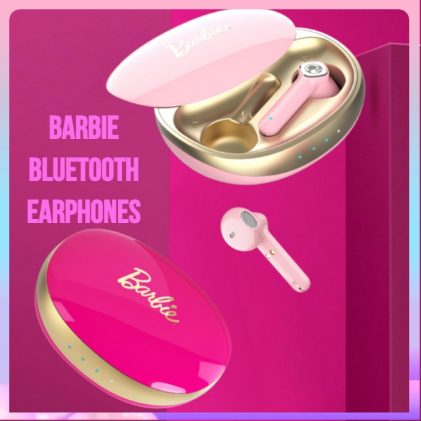 BARBIE [3C] Wireless Bluetooth Earphones Mini Retro Portable Earphones ...