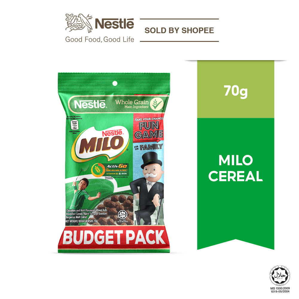 NESTLE MILO Cereal Monopoly Edition (70g) | Shopee Malaysia