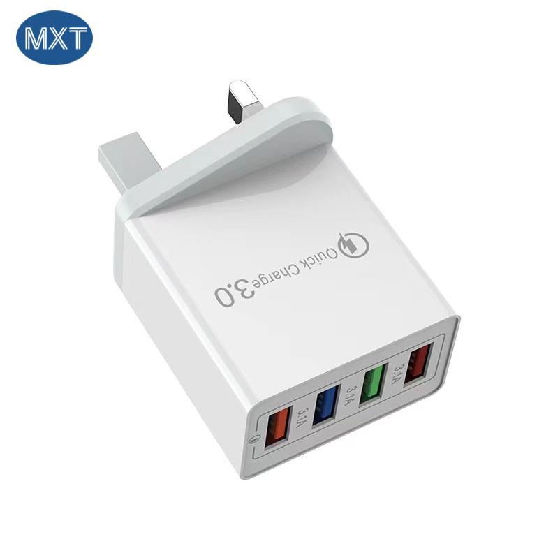 Palam USB UK 3 Pin pengecas utama 2 pek, rekavin Multi USB Charger Plug ...