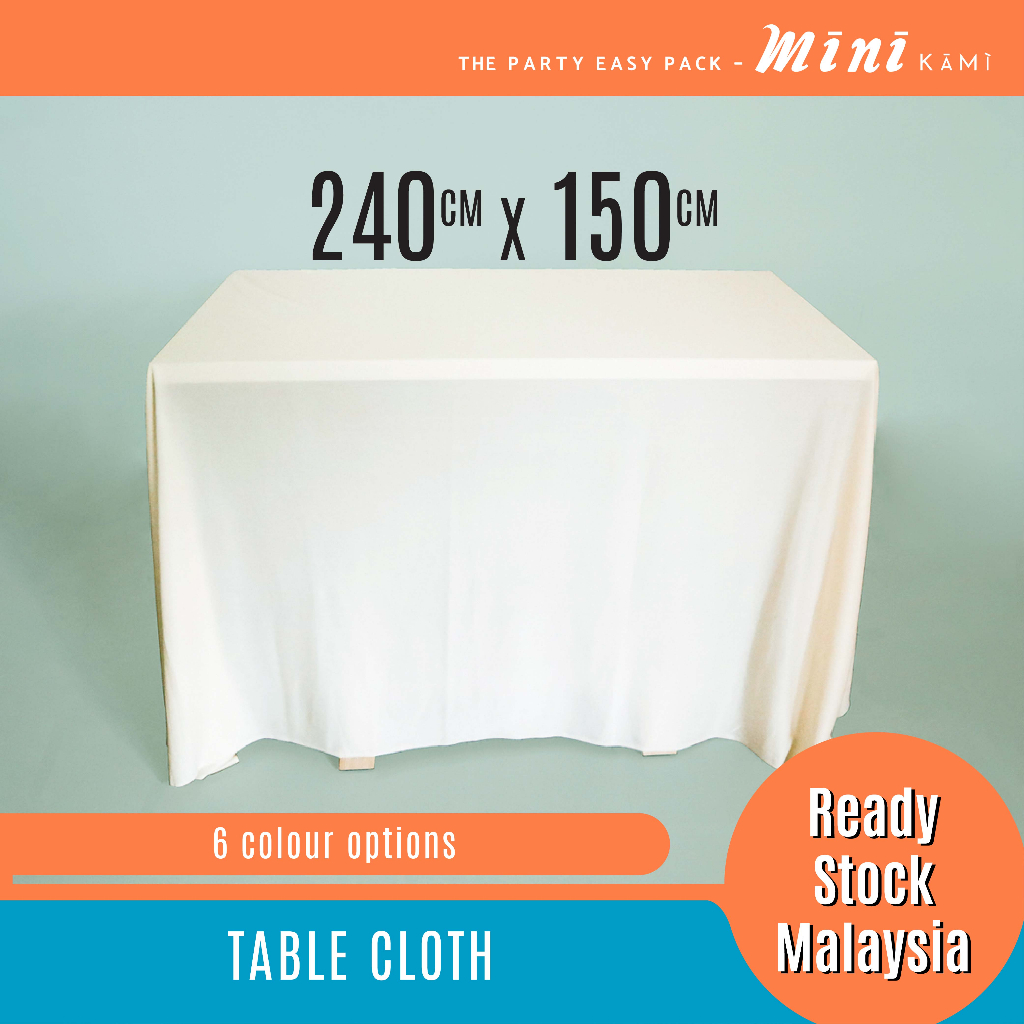 Table Cloth Plain Fabric Dessert Bar Reception Cover Birthday Wedding ...