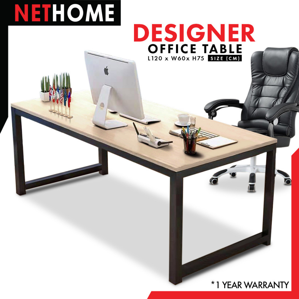 ⚡️NETHOME⚡️Office Table 180CM Extra BIG & STRONG Table/Computer Table ...