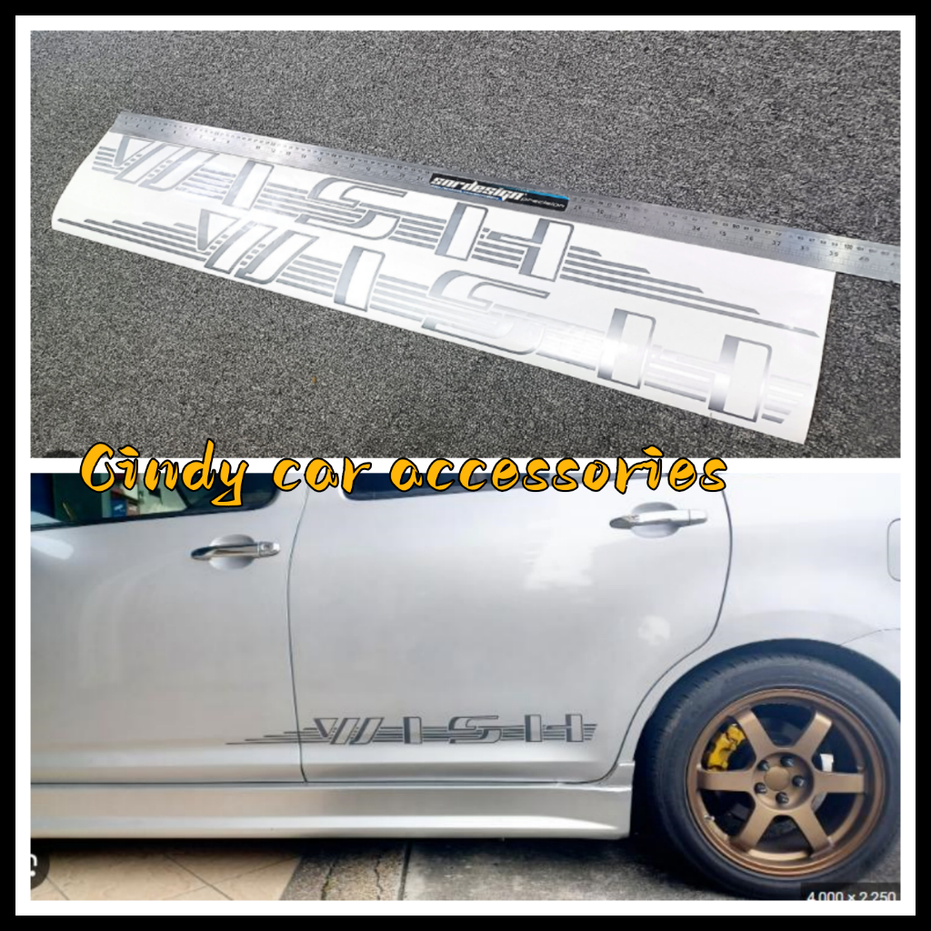 TOYOTA WISH - body side decal/sticker (Oracal, Germany) 2x 1set ...