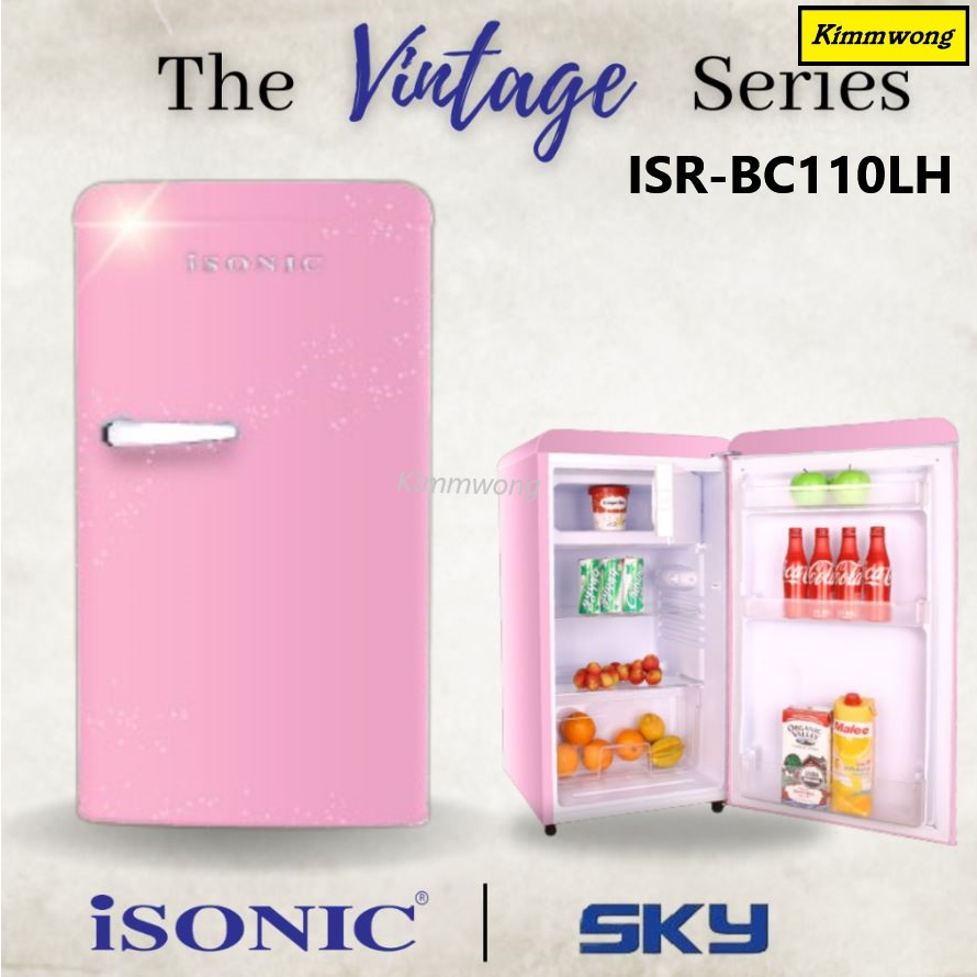 ISONIC SINGLE DOOR VINTAGE FRIDGE ISR-BC110LH | Shopee Malaysia