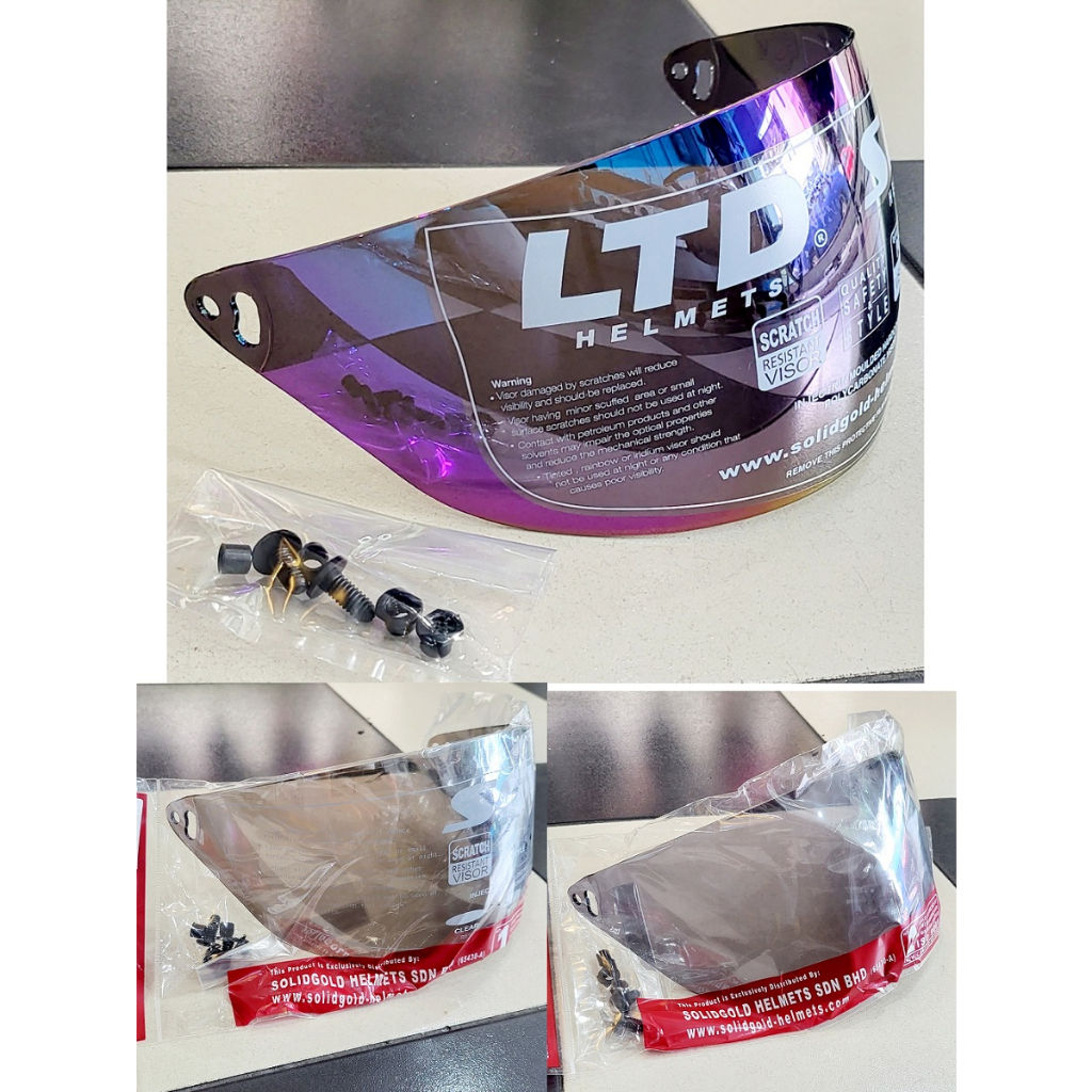 SGV VISOR SGV CRUISER/ SGV RIDER 2/ XDOT G118 VISOR WITH 2X SCREW SET ...