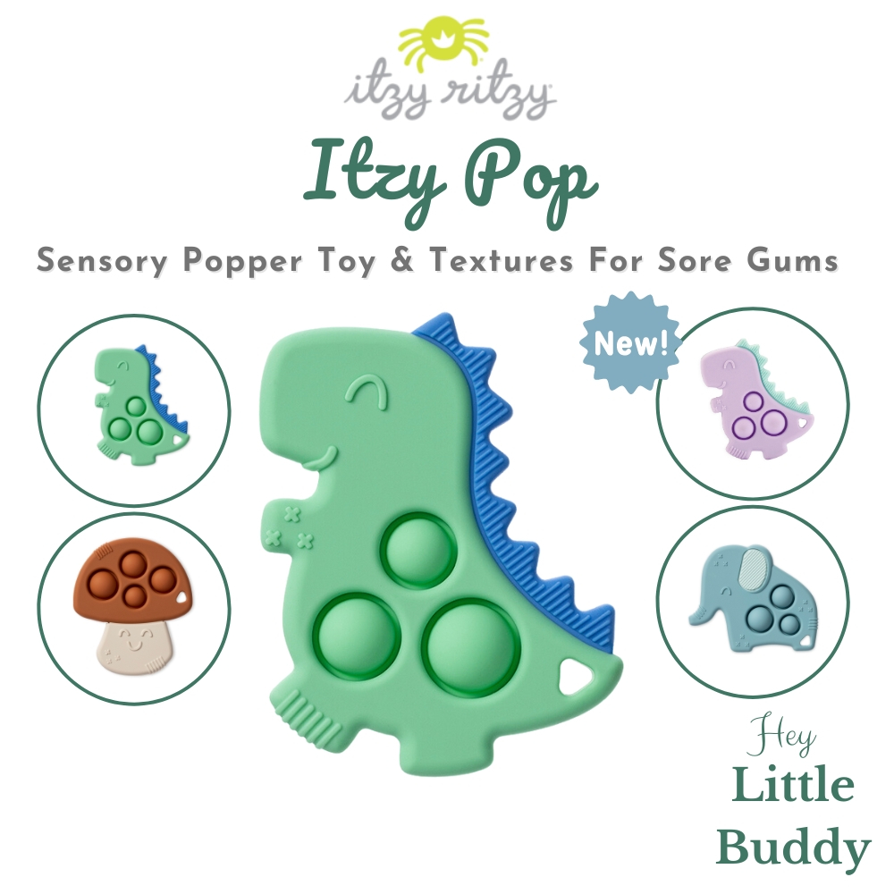 Itzy Ritzy Pop Sensory Silicone Popper Pop It Fidget Toy Push Bubble ...