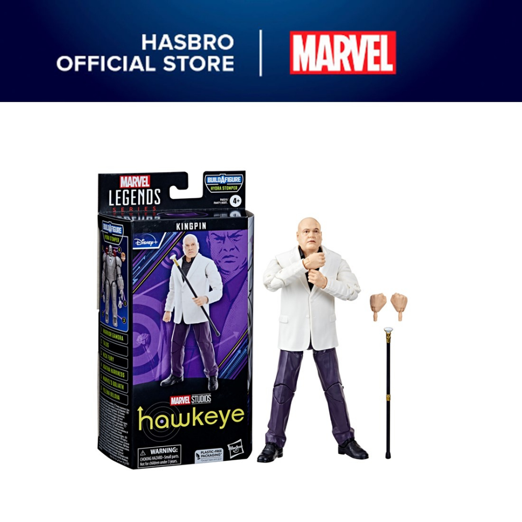 Hasbro Marvel Legends Series Kingpin, Hawkeye Marvel Legends Action ...