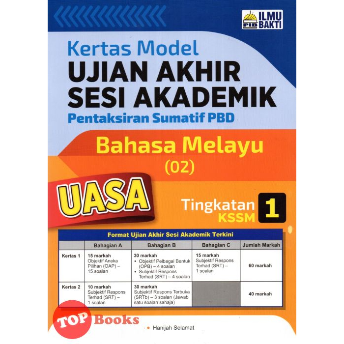 [topbooks Ilmu Bakti] Kertas Model Uasa Pentaksiran Sumatif Pbd Bahasa
