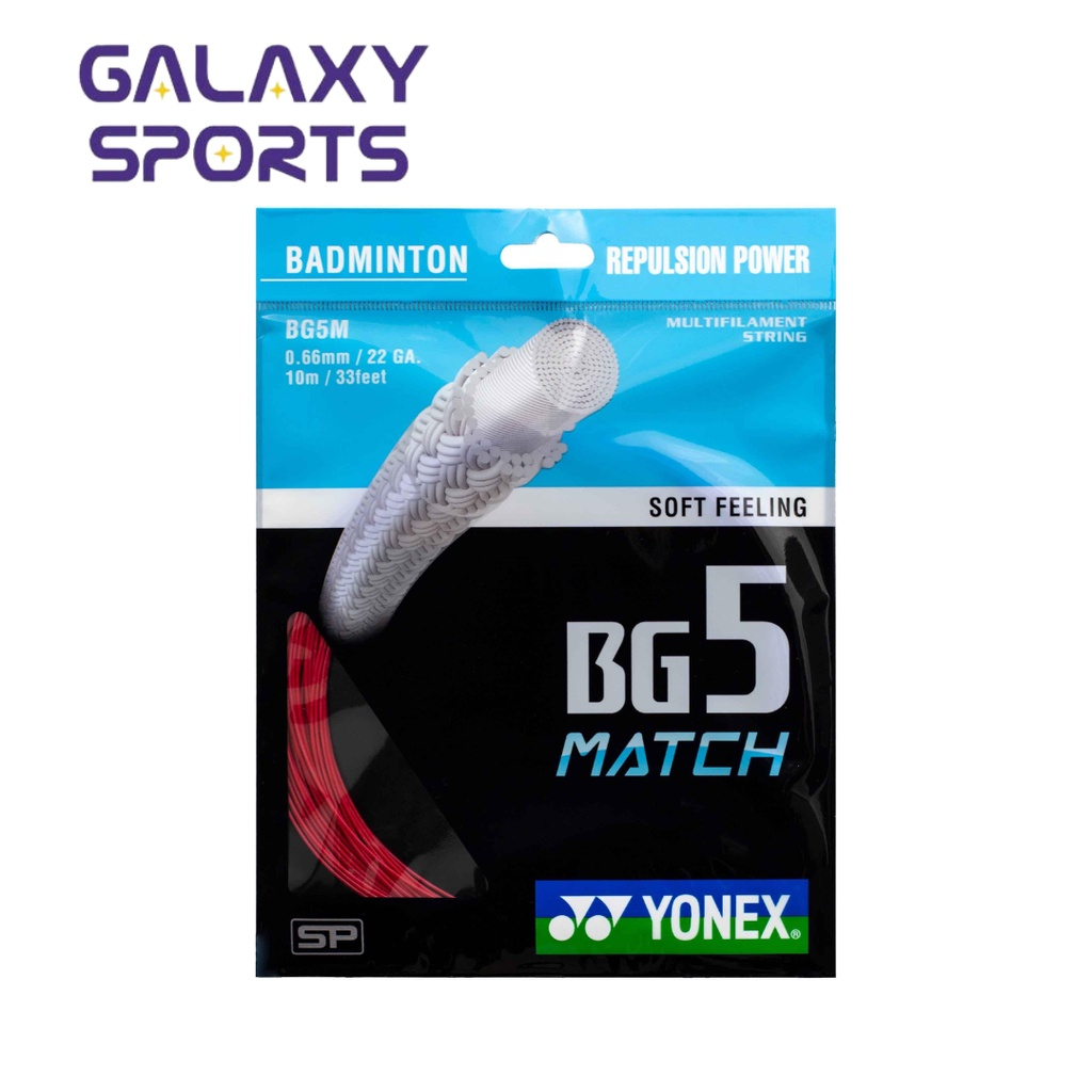 YONEX BADMINTON STRINGS BG 5 MATCH (RANDOM COLOUR) | Shopee Malaysia