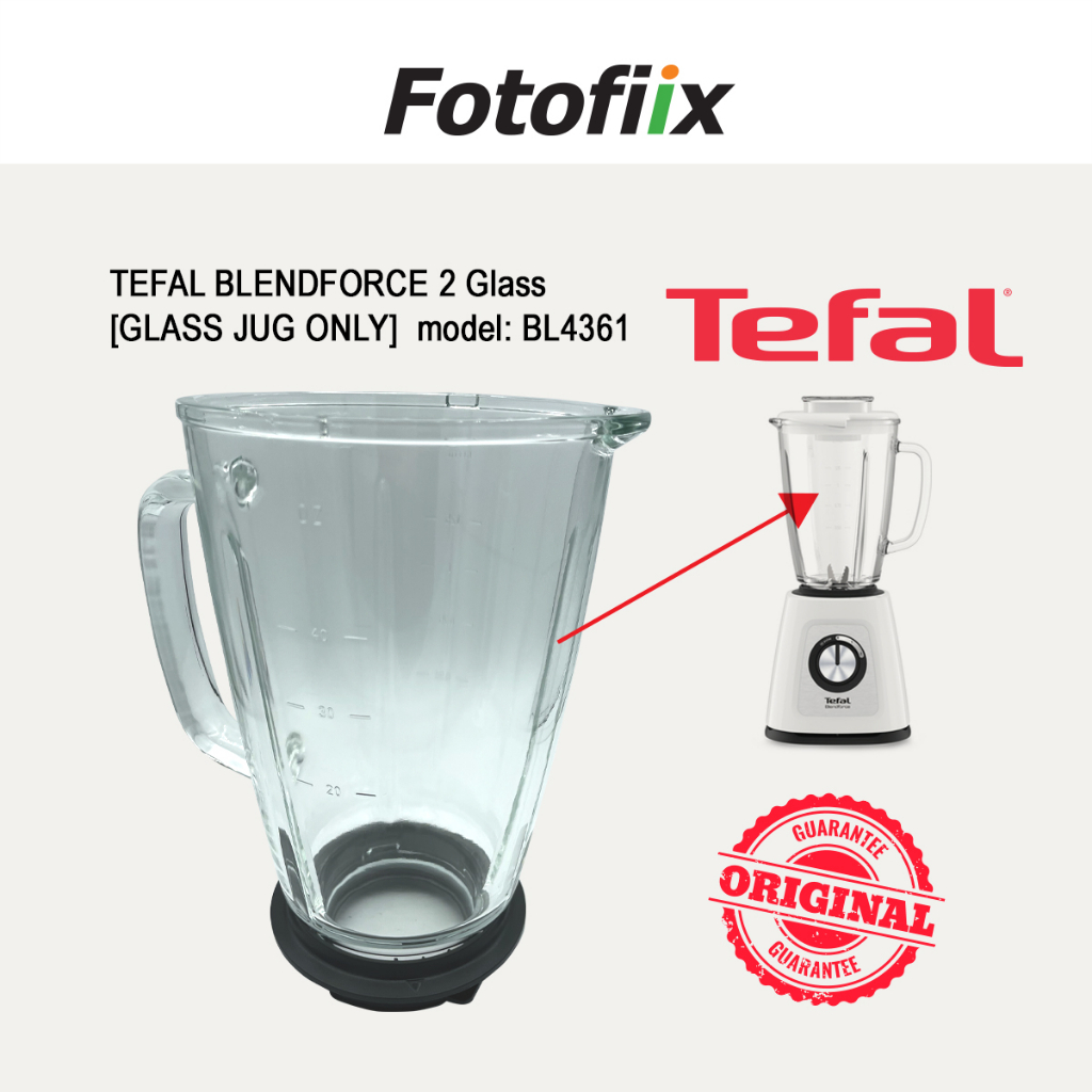 TEFAL [GLASS JUG ONLY] for BLENDFORCE 2 model BL4361 (blade & machine not included) | Shopee ...