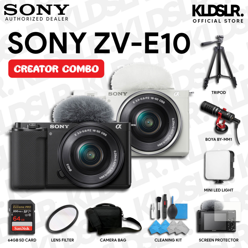 [READY STOCK] Sony ZV-E10 / ZVE10 Mirrorless Camera with 16-50mm Lens ...