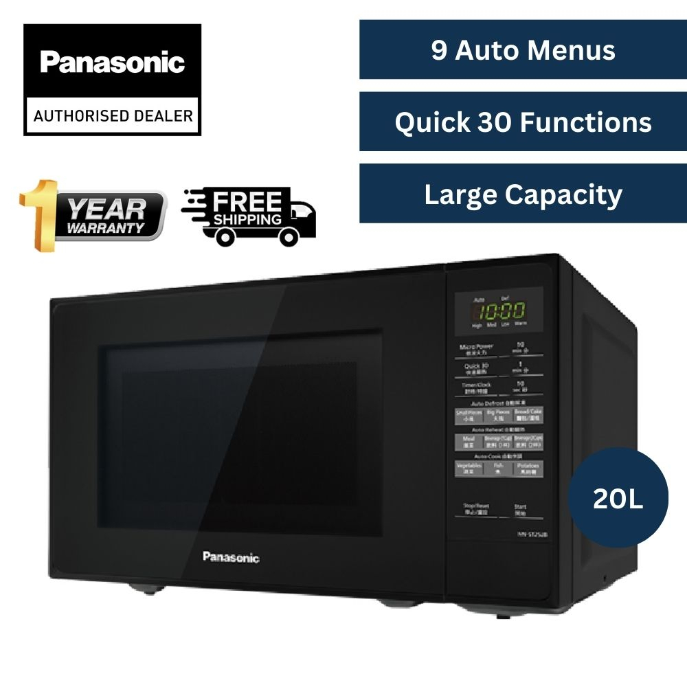 Panasonic Solo Microwave Oven Multi Quick Function NN-ST25JB (20L) NN-ST34 (25L) Kitchen ...