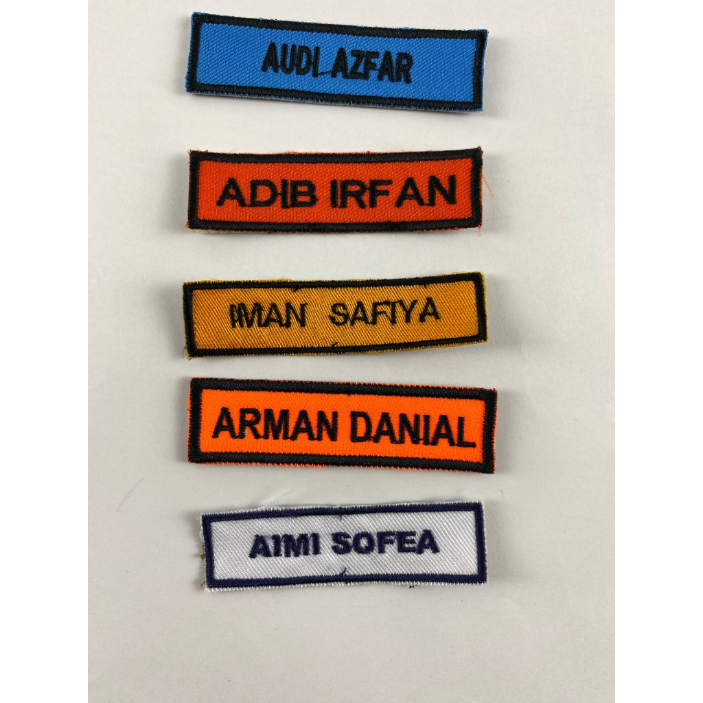 🔥(*fast ship out*)🔥Name Tag Sulam/Student Name Tag With Embroidery ...