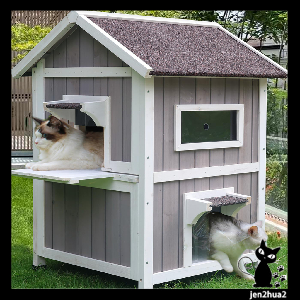 Cat villa solid wood cat cage cat house home cat nest cabinet kalis air ...