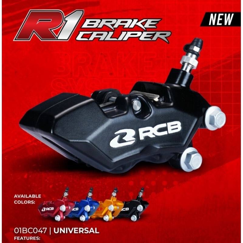 CALIPER RACING BOY BRAKE CALIPER RCB R1 SERIES 4 PISTON Y15ZR RS150 ...