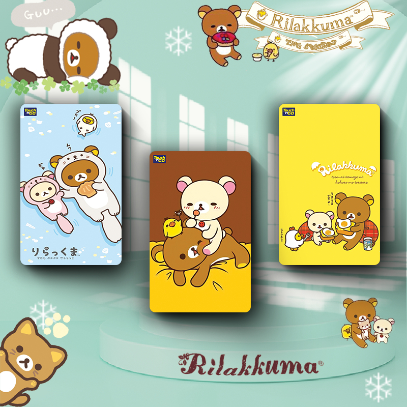 RILAKKUMA (2) TNG Sticker - Tng Touch N Go/Bank Card Sticker Cover ...