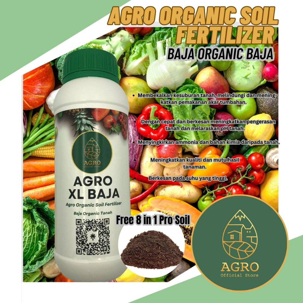 Siap Bancuh Baja Foliar Organik Nutri Boost 1L baja pokok buah bunga ...