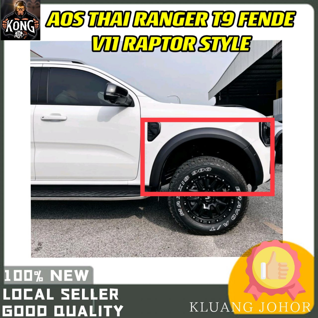 AOS THAI RANGER T9 2023 FENDER V11 RAPTOR STYLE MATT GREY WILDTRACK XLT ...