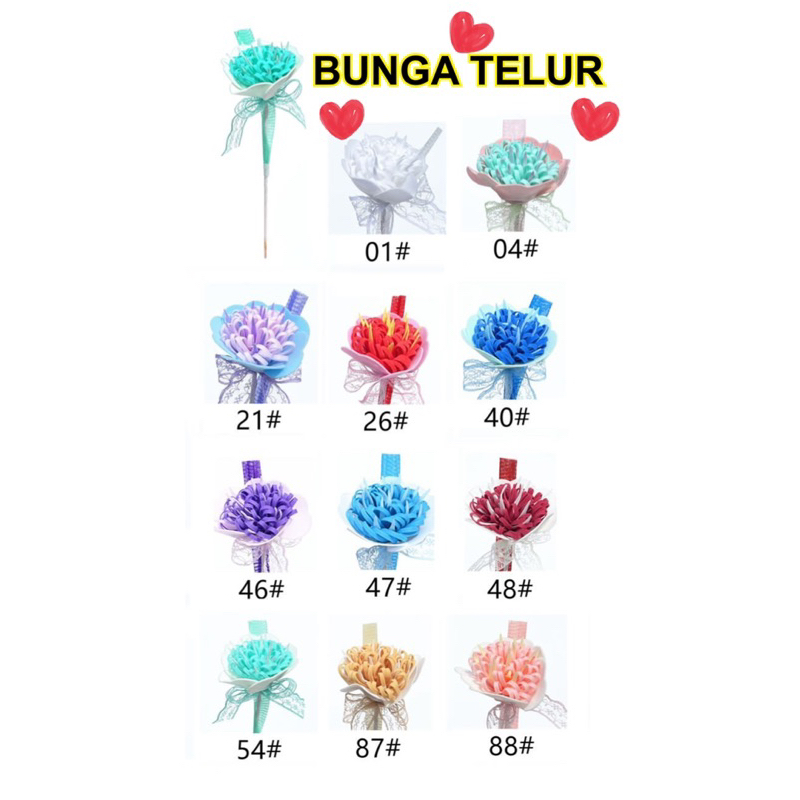 Bunga Telur Siap Sarung Telur | 25/50pcs | Kenduri Kawin Aqiqah | Bunga ...