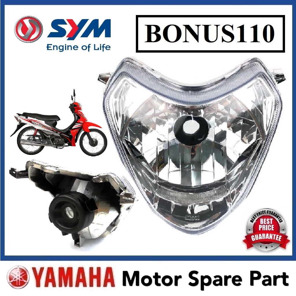 SYM BONUS110 HEAD LAMP 0 HEADLAMP HEADLIGHT HEAD LIGHT LAMPU DEPAN ...