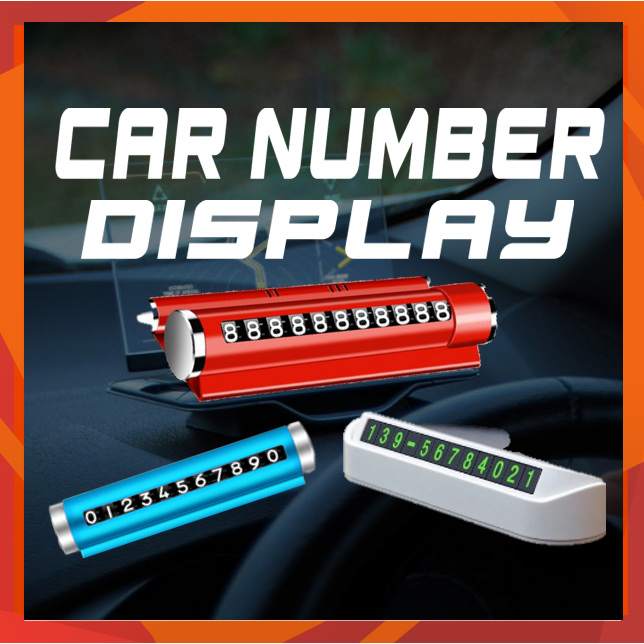 Car Dashboard Number Display | 4in1 Universal Car Auto Accessories ...