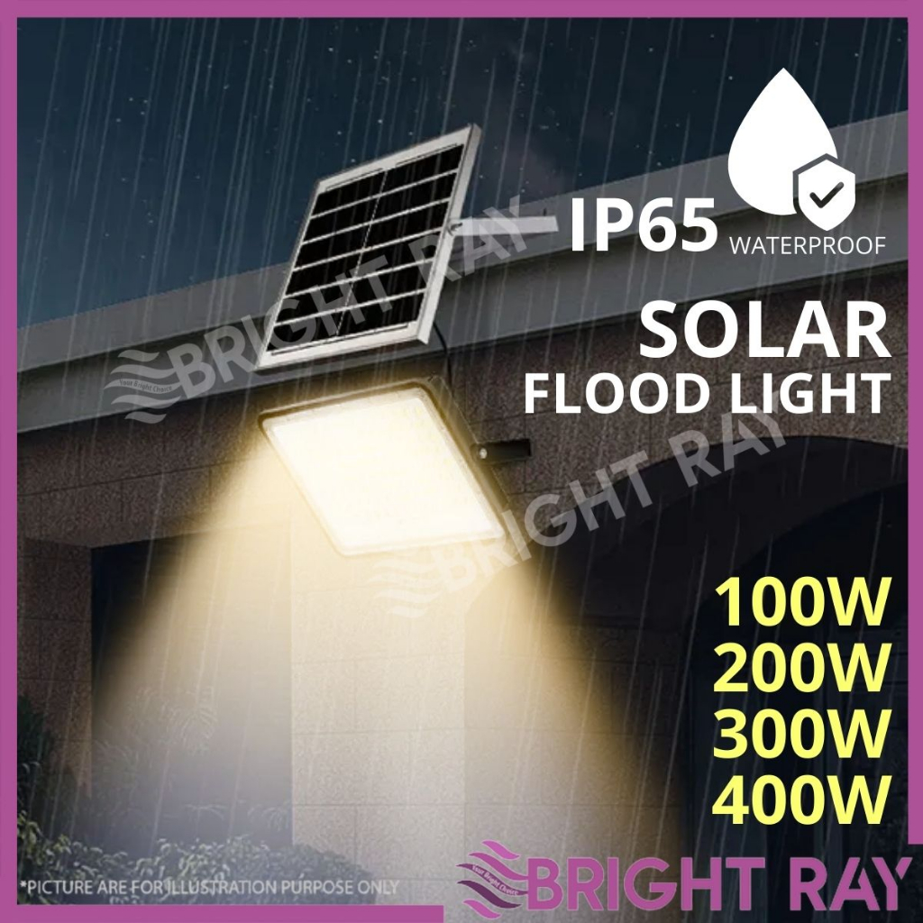 SOLAR LED FloodLight Solar Spotlight Outdoor Lighting Lampu Solar ...