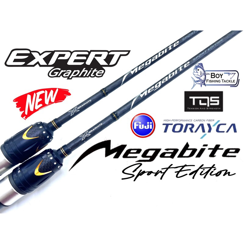 2023 NEW EXPERT GRAPHITE MEGABITE JIGGING ROD SPINNING BAITCASTING ROD ...
