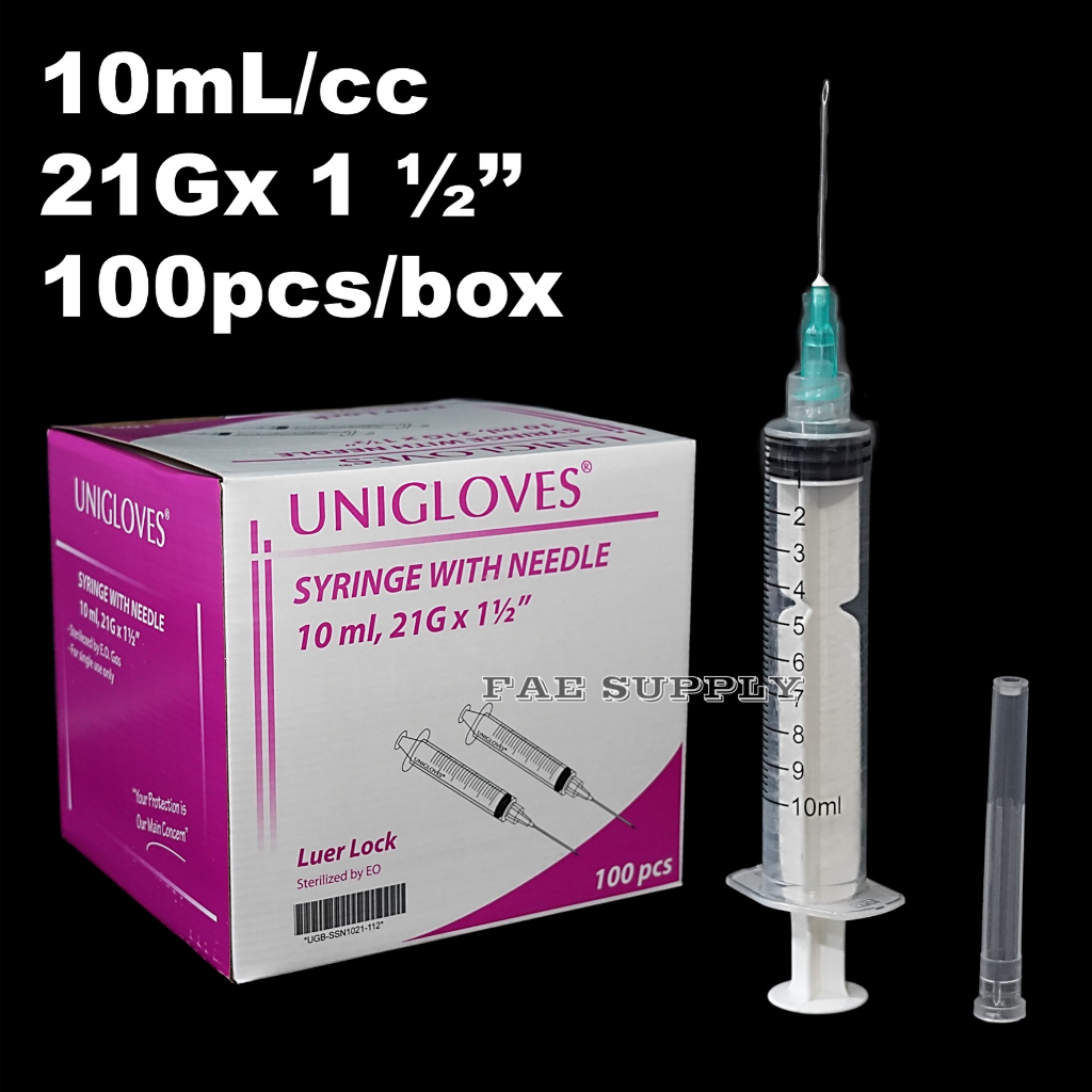 Syringe Picagari Luer Lock With Needle MDA 1/3/5/10 mL CC 21G 23G 25G box packing bulk | Shopee ...