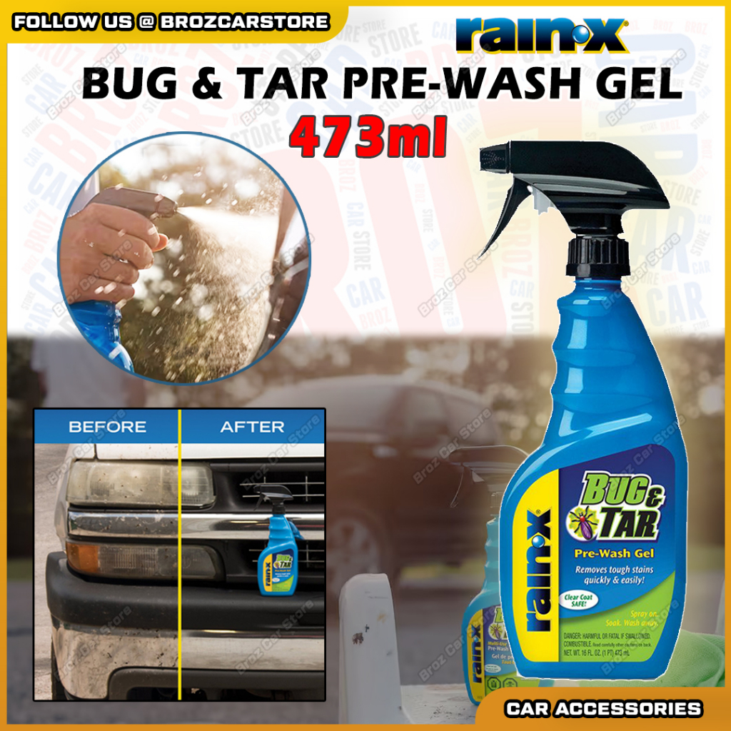 Rain-X / Rain - X / Rain X / RainX Bug & Tar Pre-Wash Gel 473ml Removes ...