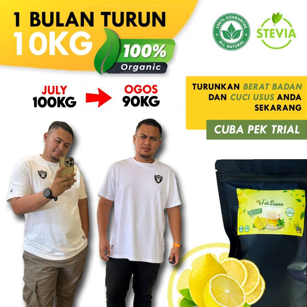 TEH KURUS DETOX SANNA LEMON | Shopee Malaysia