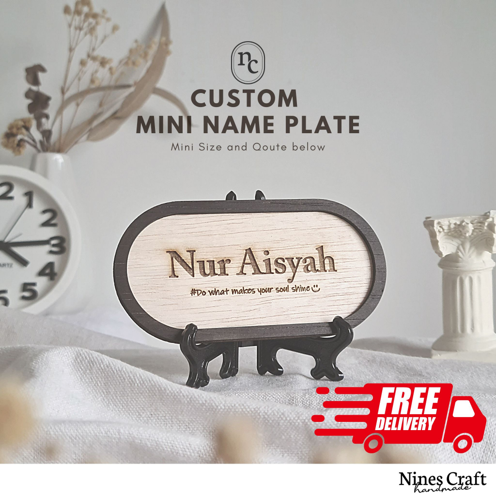 ⭐ Table Name Stand Deco New ! Custom Name & Quotes ⭐ Personal Table ...