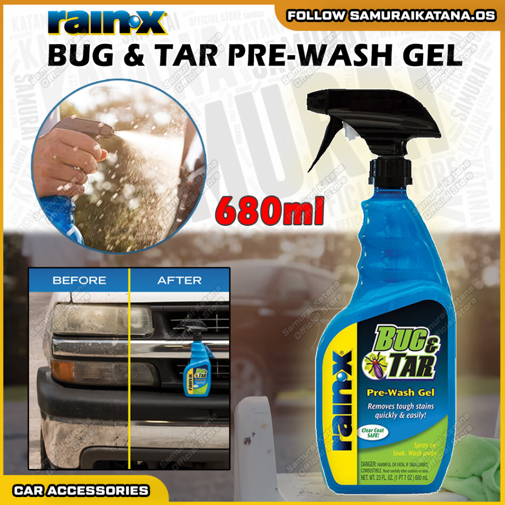 Rain-X / Rain - X / Rain X / RainX Bug & Tar Pre-Wash Gel 680ml Remove ...