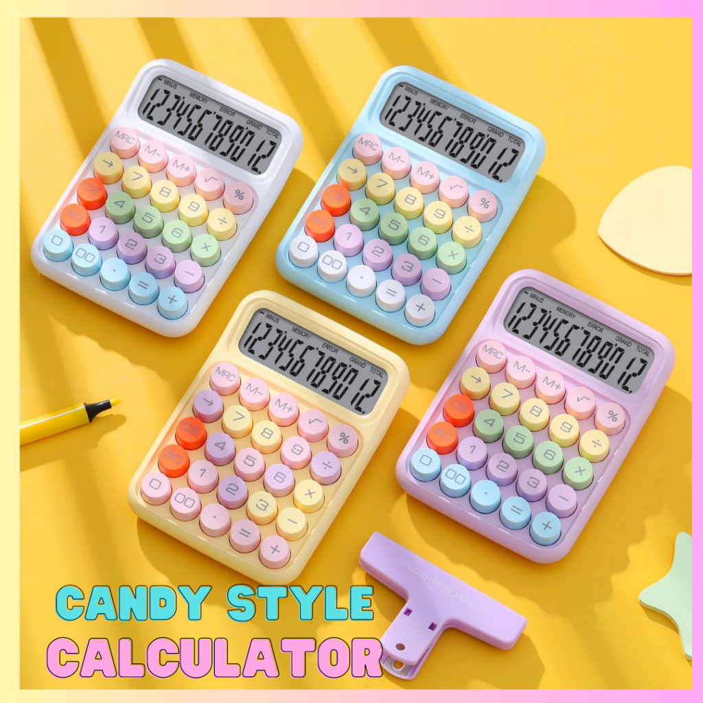 Portable Calculator 12-Digit Large Display Calculator Scientific ...